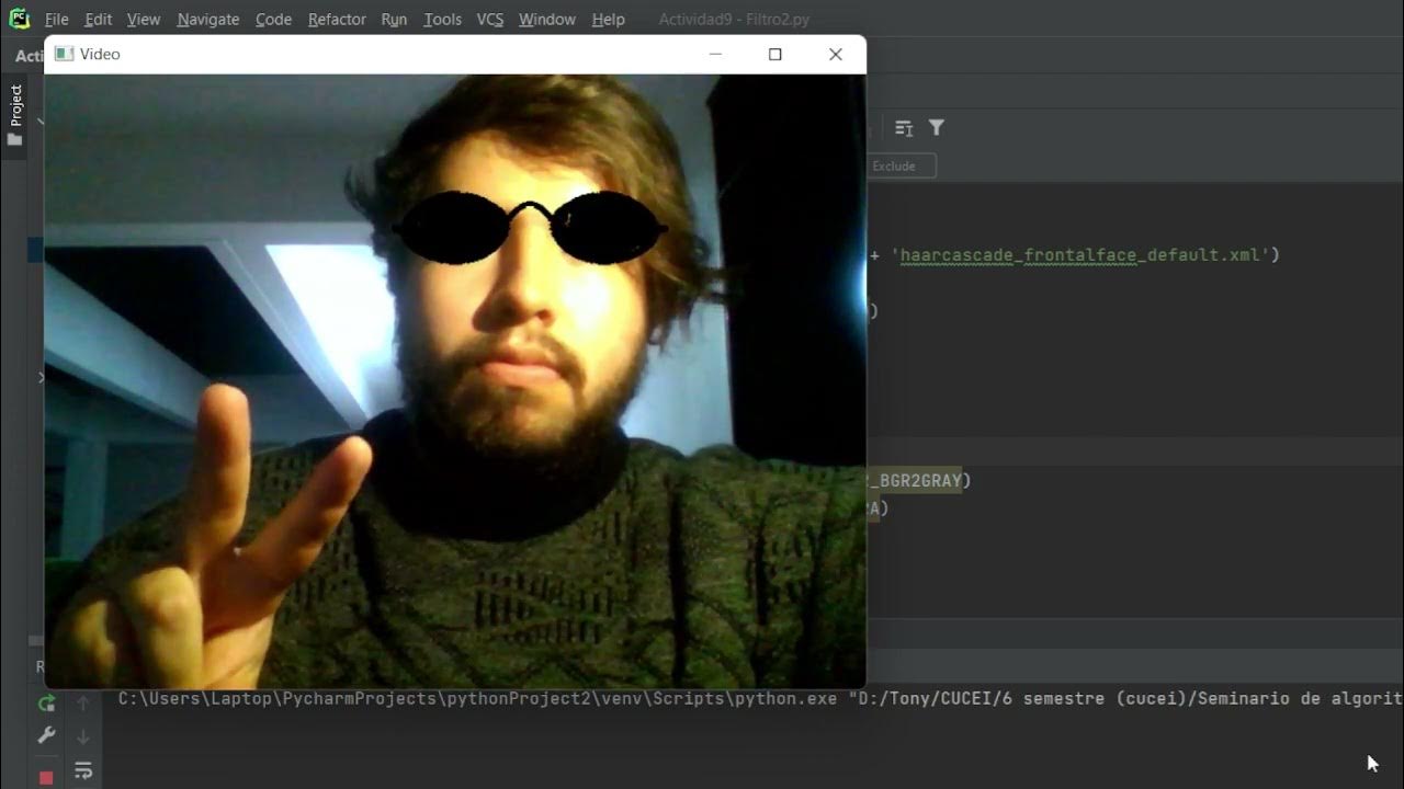 Filtro de tik tok o intagram usando OpenCV(python) - YouTube