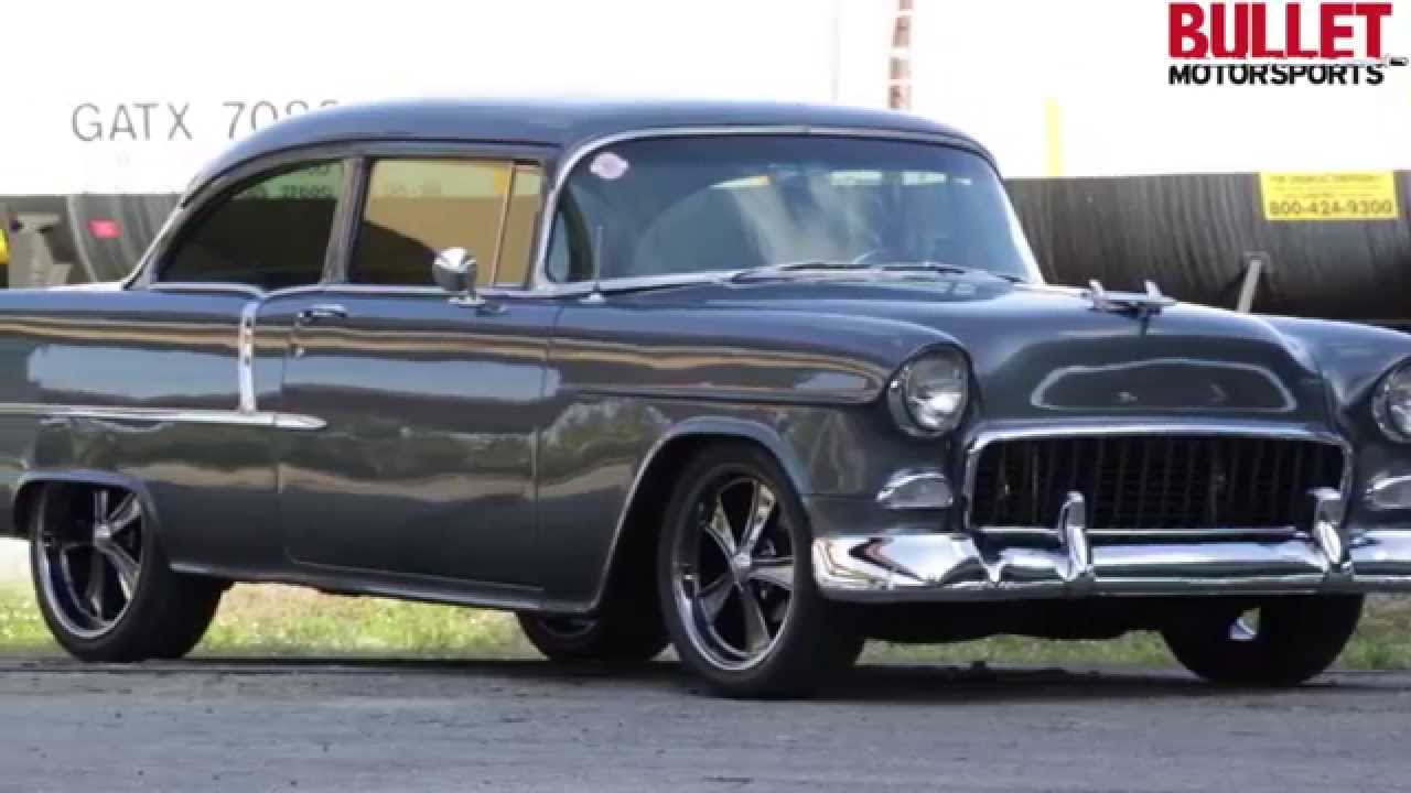 1955 Chevrolet 210 Test Drive. Resto Mod (Bullet Motorsports Inc) - YouTube