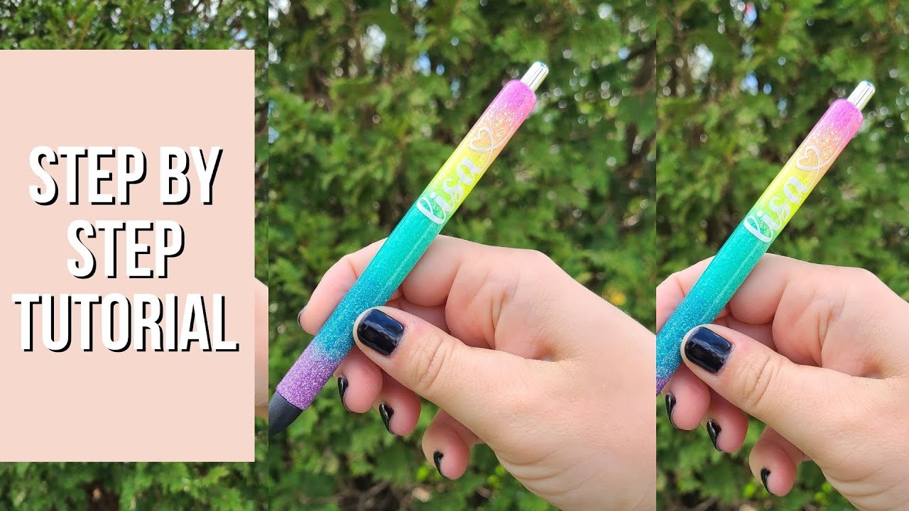 Glitter Pen Tutorial | Papermate Inkjoy Gel Pen with CrystaLac - YouTube