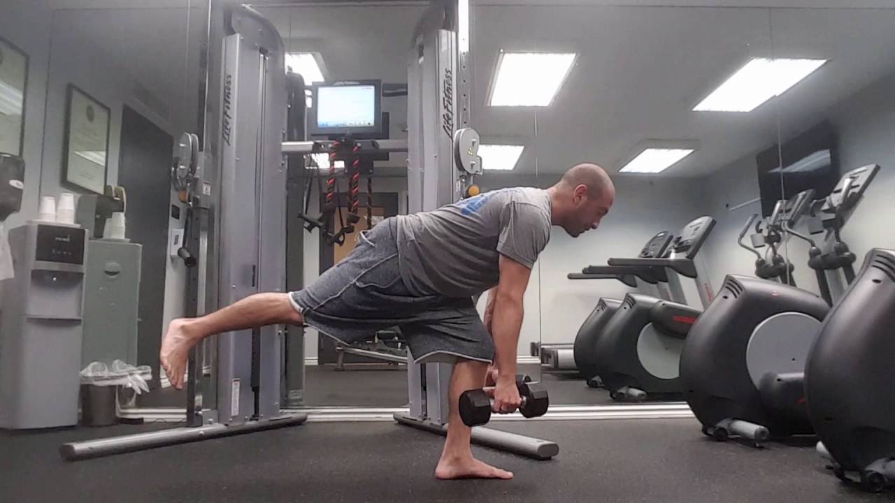 Single-Leg RDL to Reverse Lunge Exercise Video Tutorial - YouTube
