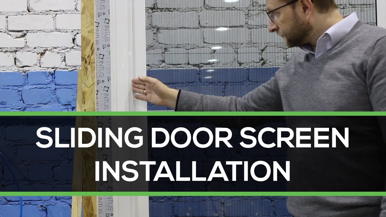 INTUS Windows Sliding Door Screen Installation - YouTube