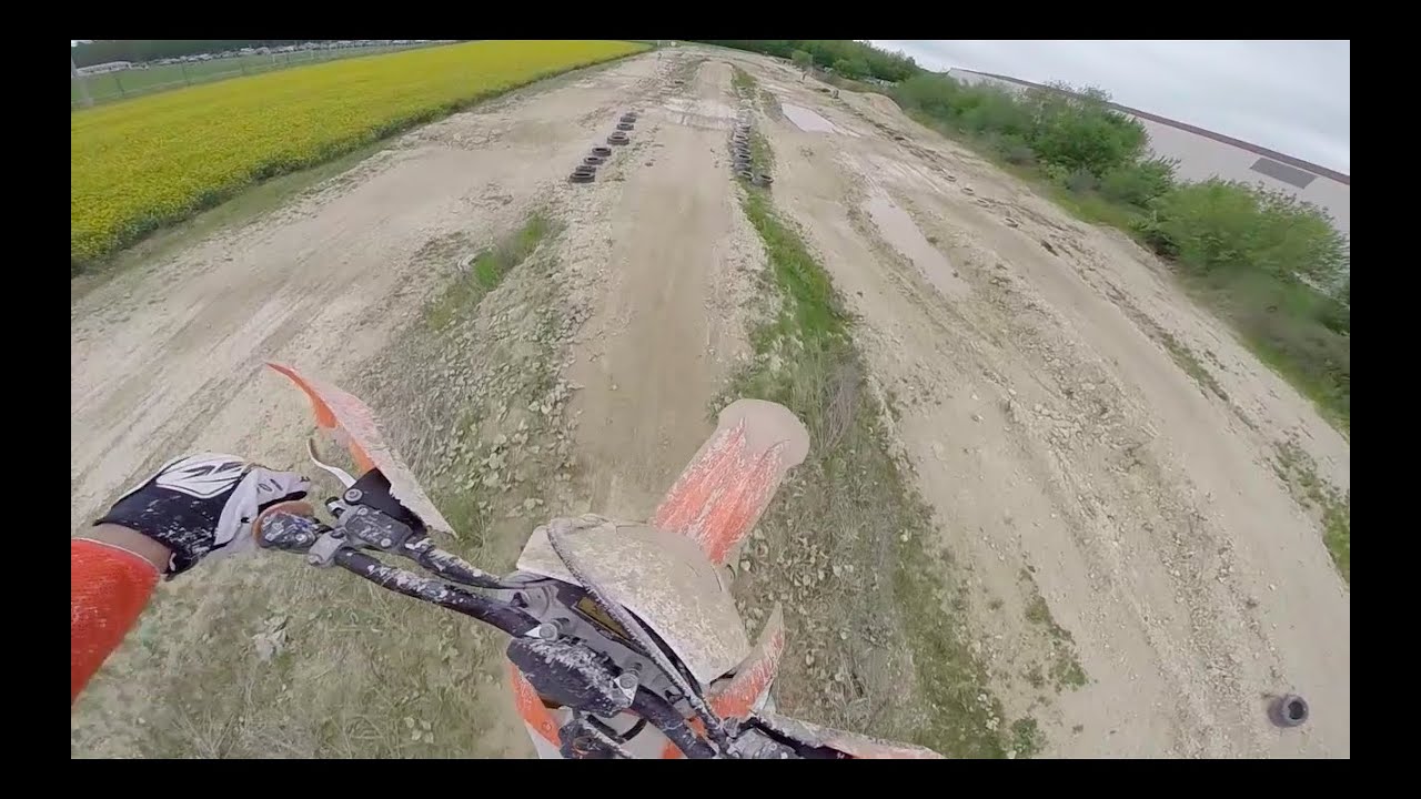 Home-Made MX Track - 3 Laps RAW - YouTube