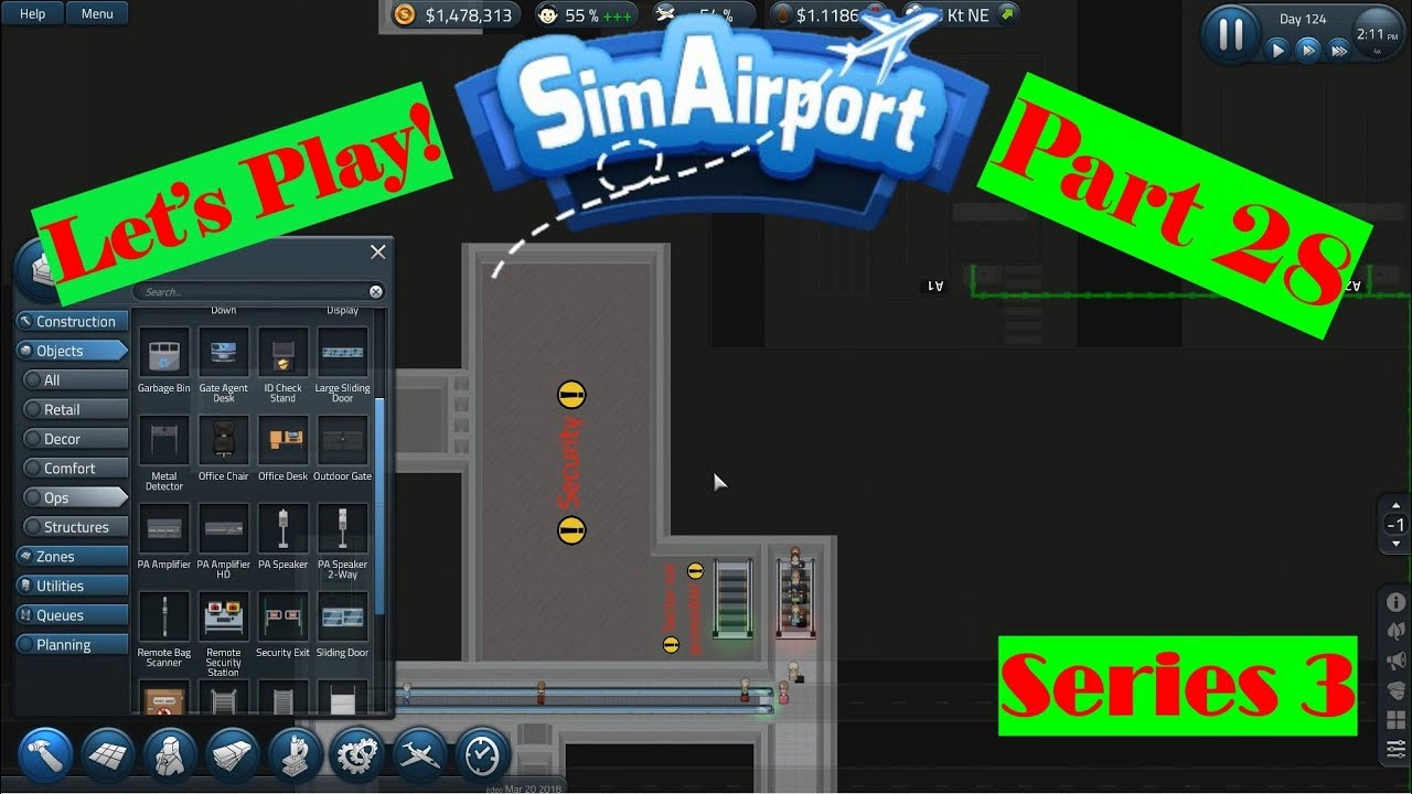 Sim Airport - Underground Security - Part 28 - YouTube