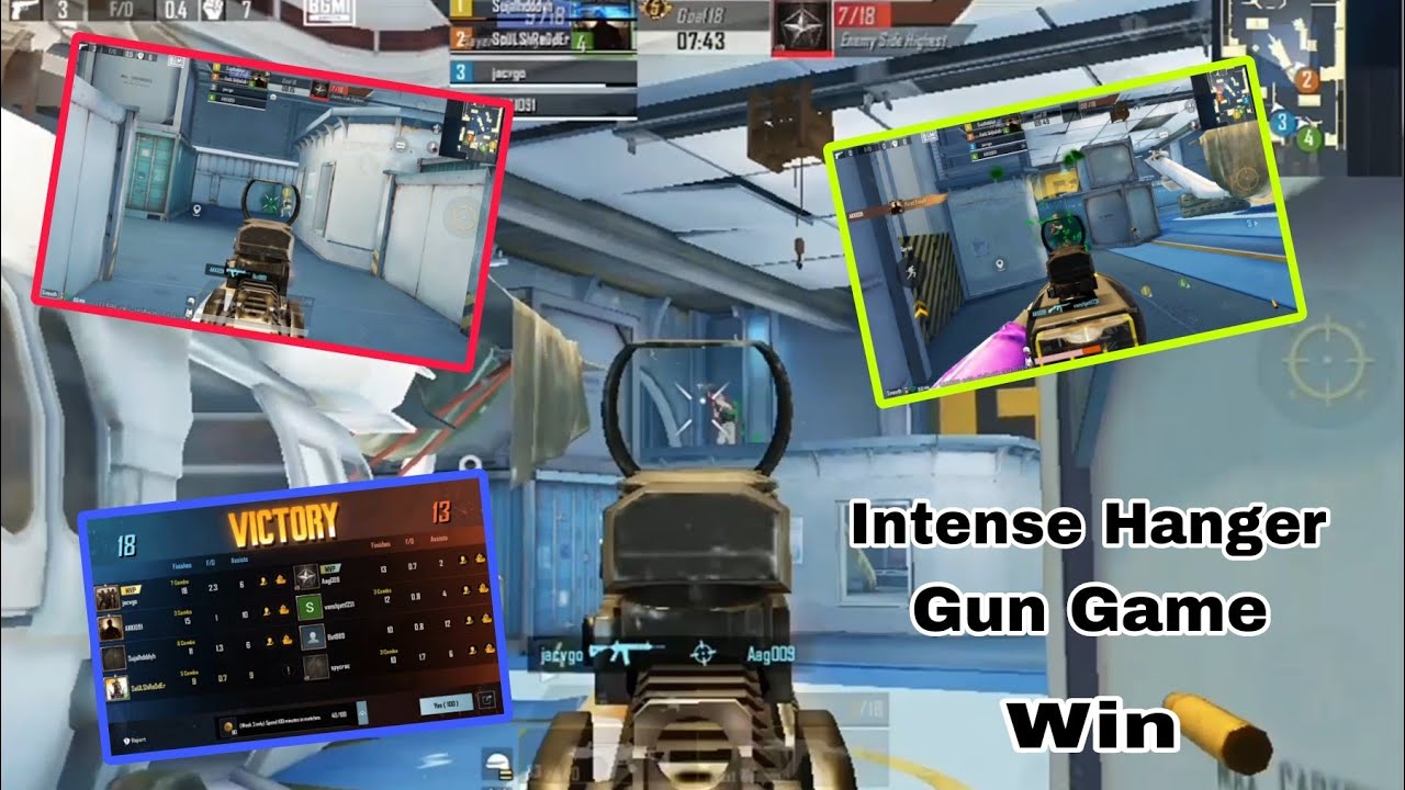Intense Gun game win in hanger map | bgmi | Shredder Gaming #bgmi # ...