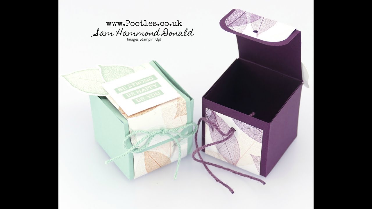 1.5 inch (4.5cm) Fold Over Box Tutorial - YouTube