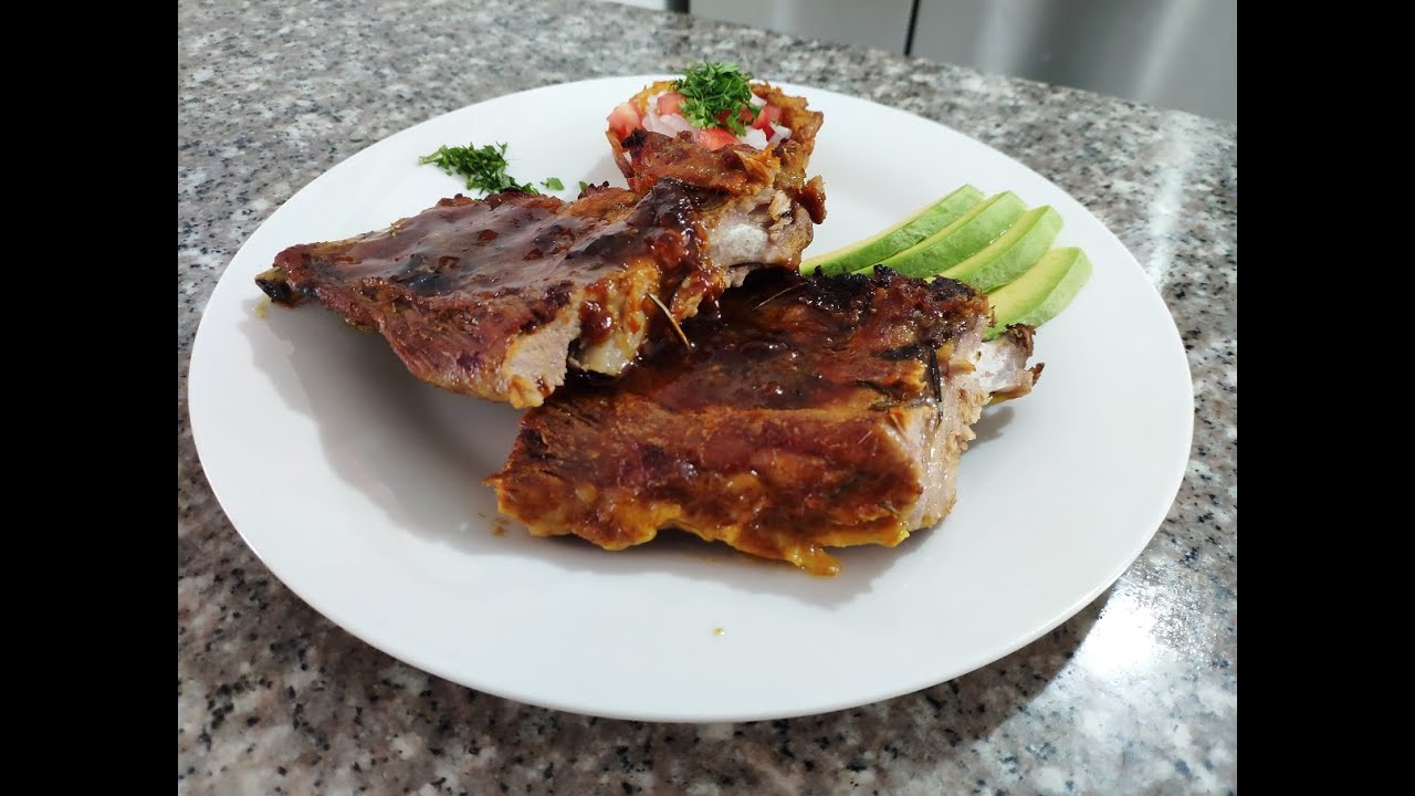 Cómo preparar costillitas de cerdo👌 en salsa Bbq y sus propios jugos ...