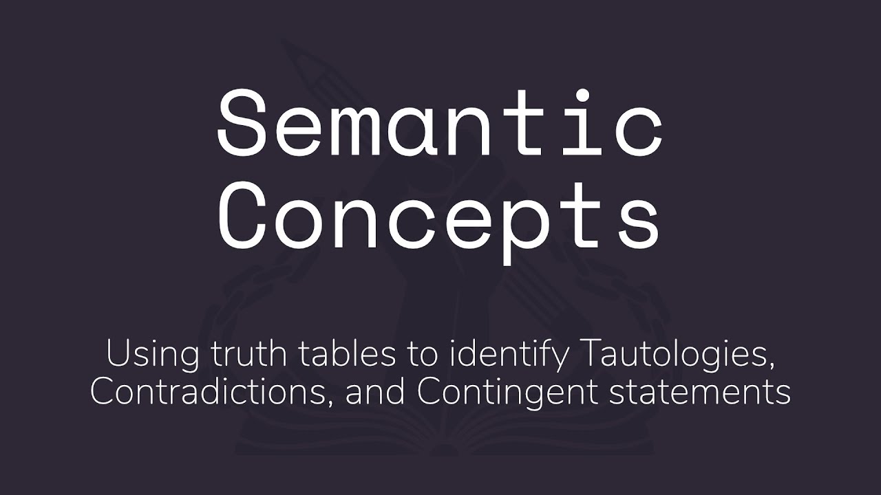 Contradictions Tautologies and Contingent Statements - Single Statement ...