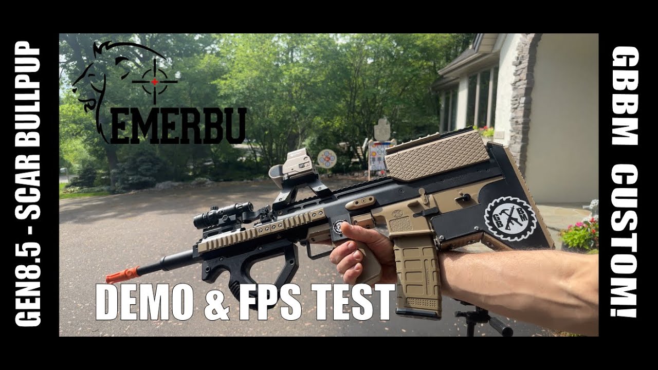 Extreme Custom Gel Ball Blaster - SCAR Super BullPup - Demo and FPS ...