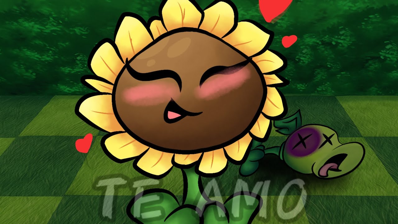 TE AMO😘 ️🌻🌱 (Lanzaguisantes x Girasol)(LxG) #pvz2 #pvz #animation # ...