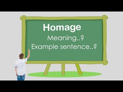 Homage meaning in Urdu | How to pronounce Homage | Homage with sentence ...