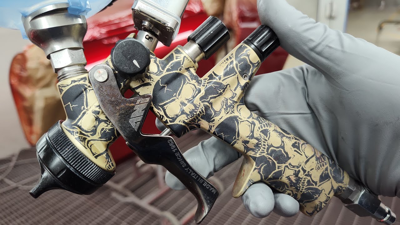 ANi Skull Spraying Glass Clear - YouTube