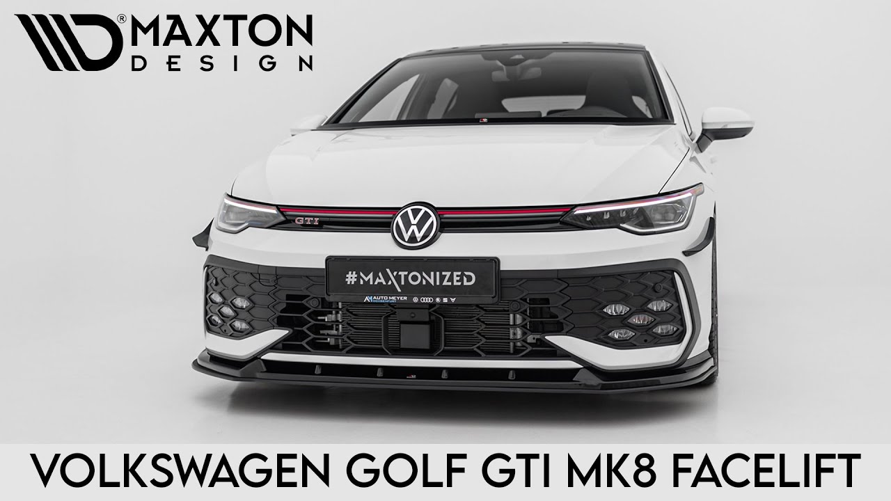Volkswagen Golf GTI Mk8 Facelift (since 2024) | Maxton Design Splitter ...