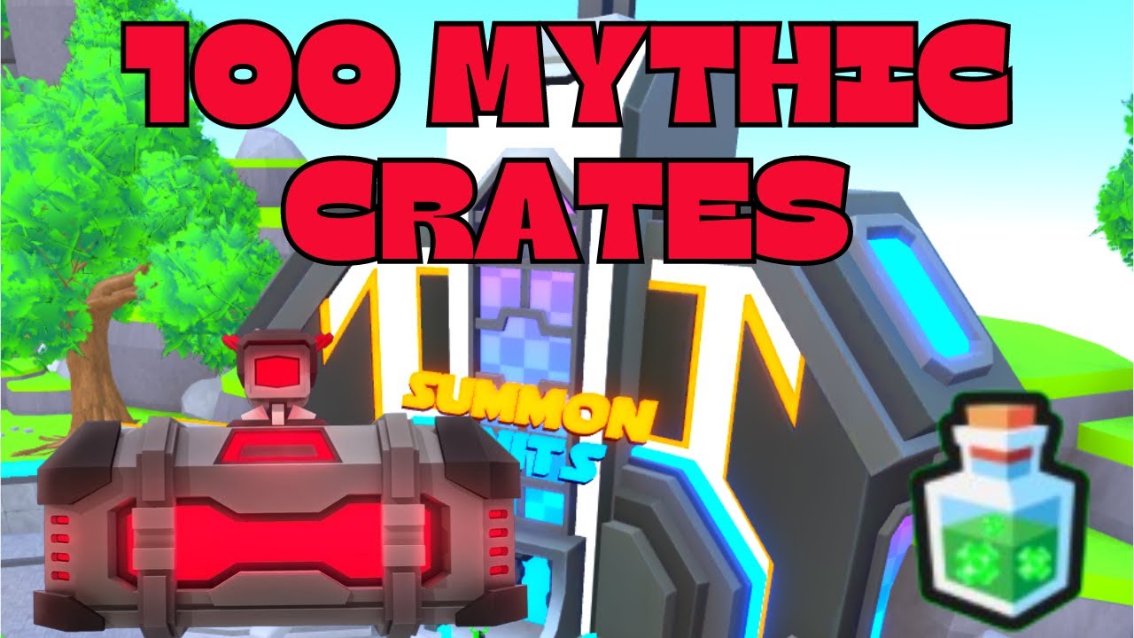 I OPENED 100 MYTHIC CRATES WITH LUCK BOOST ( Toilet tower defense ...