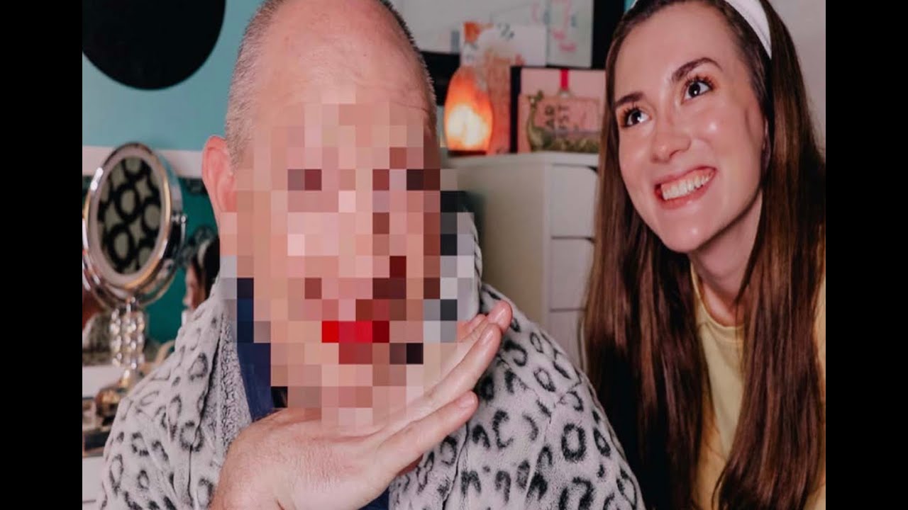 We did my Dad's makeup (so funny)!!! - YouTube