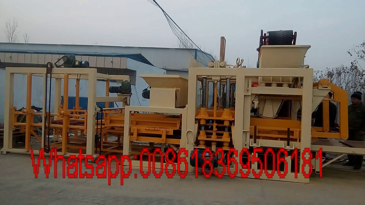 QT8-15 concrete CHB block molding machine floor design paver interlock ...