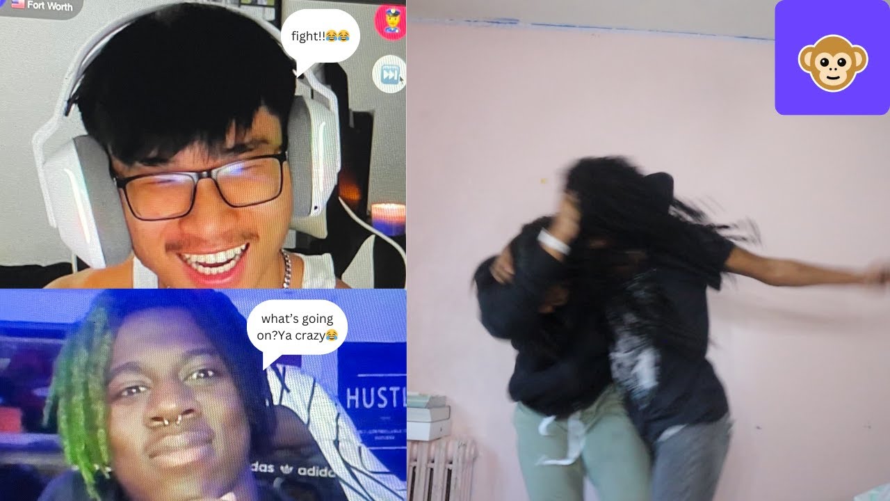 FIGHTING PRANK ON MONKEY APP! *HILARIOUS*😂 - YouTube