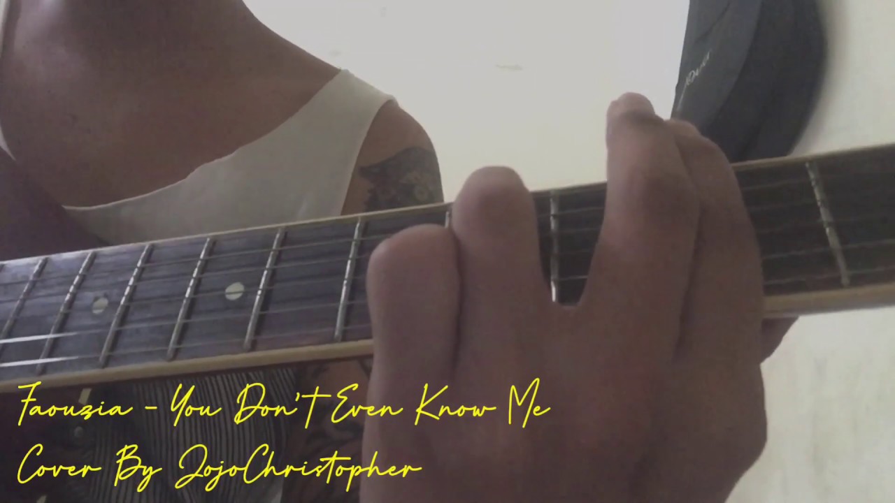 Faouzia - You Don't Even Know Me (Cover By Jojo Christopher) - YouTube