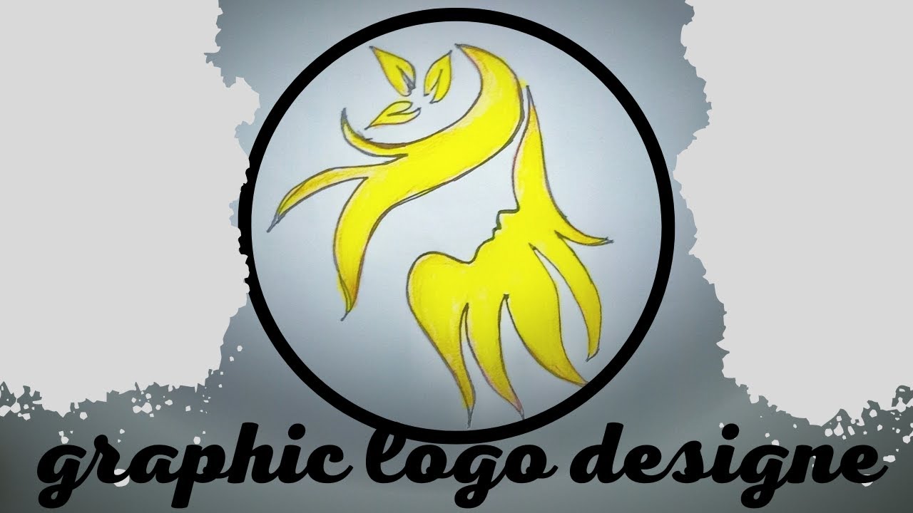 Graphic logo art tutorial with pencil and colour pencil.// logo design// inkscape logo design ...