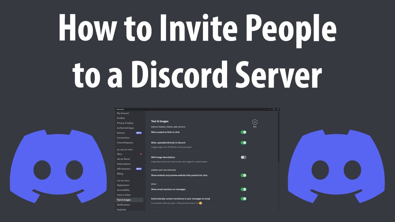 How to Invite People to a Discord Server - YouTube