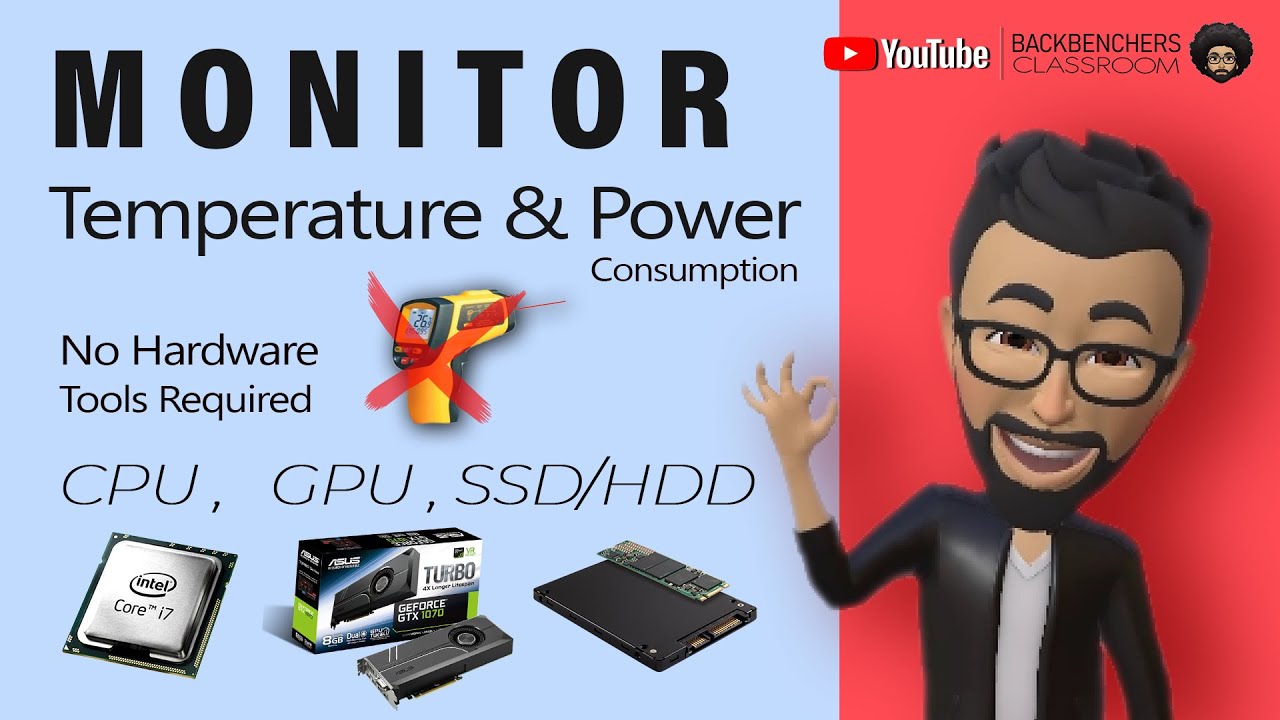 How to Check CPU GPU SSD or HDD Temperature in Desktop Laptop without ...