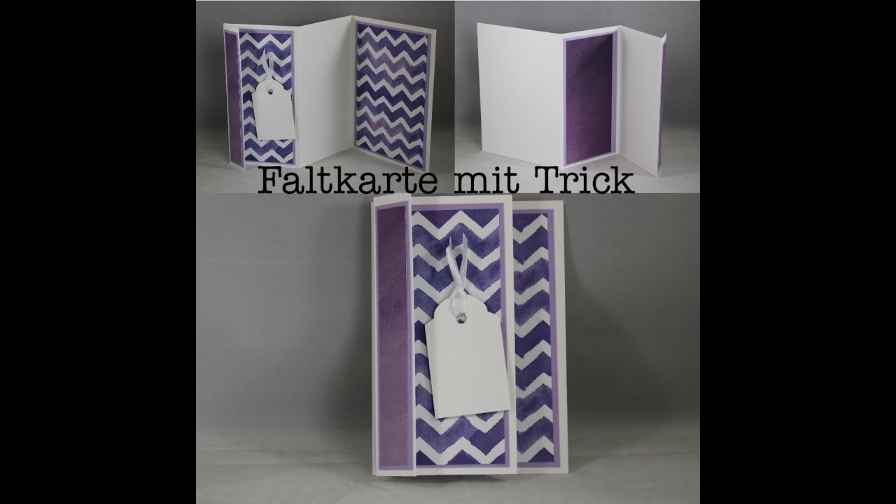 *Tutorial* Faltkarte mit Trick - YouTube