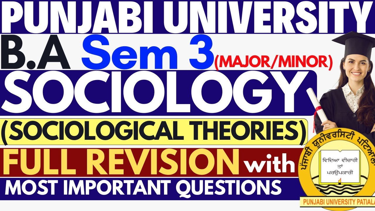 Sociological Theories | BA Sem 3 Sociology | Sociology BA 3rd Semester ...