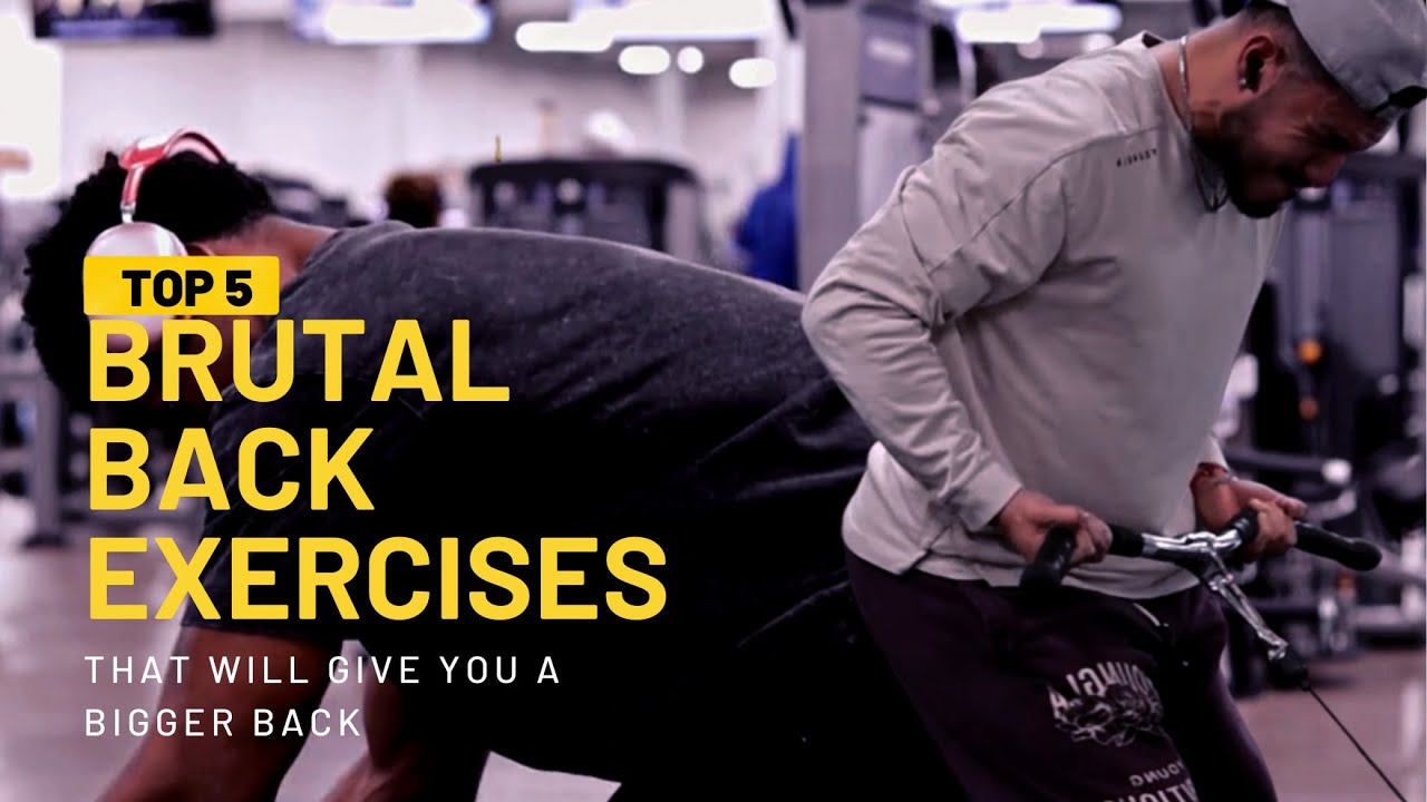Top 5 Back Exercises to Grow Your Back/Brutal Back for Beginners - YouTube