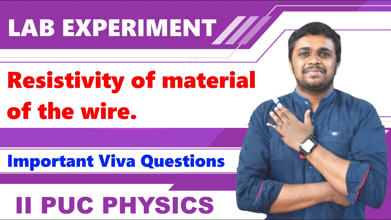 Resistivity of material of the wire by Ohm's Law 🔥 2nd PUC Practical ...