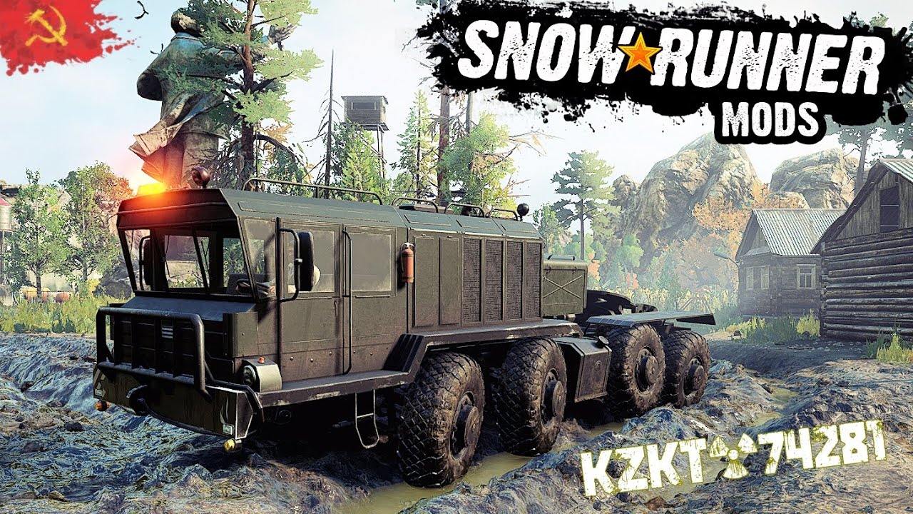 KZKT 74281 8x8 | testing new Soviet Army Tractor - SnowRunner MODS ...