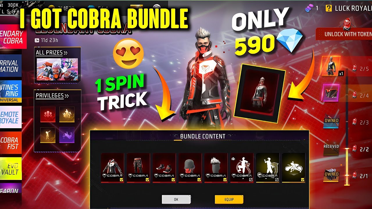 Cobra Bundle Return Event | Free Fire New Event | Ff New Event Today ...