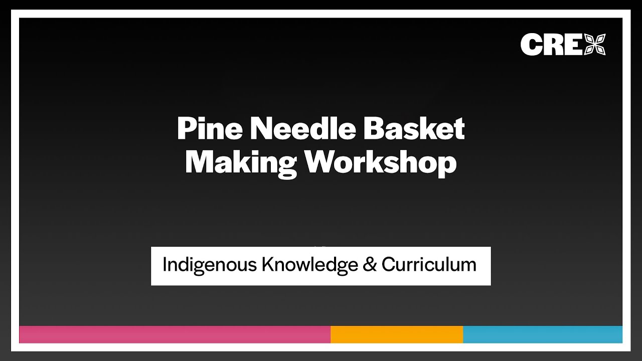Pine Needle Basket Making Workshop: Adding Sinew and Pine - YouTube