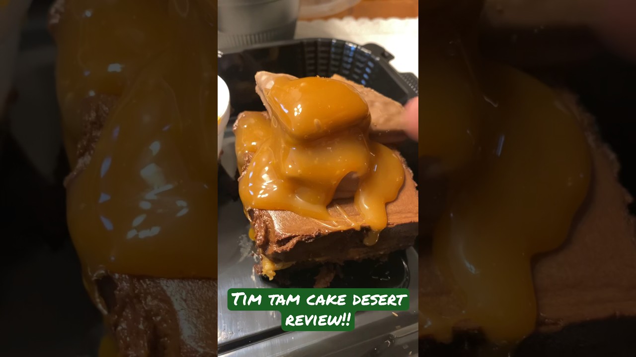 Tim tam cake desert review!! #desert #australian #carmel#cookies#cake# ...
