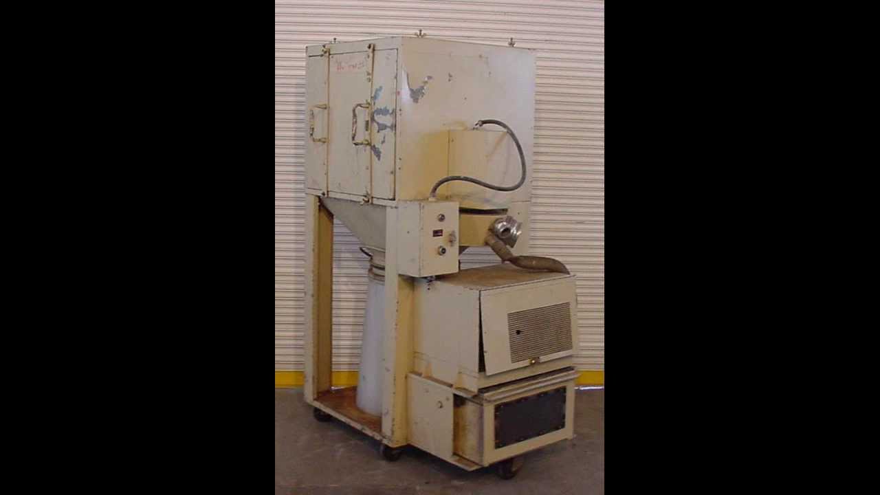 DCE Unimaster 144 sq ft mechanical shaker dust collector - YouTube