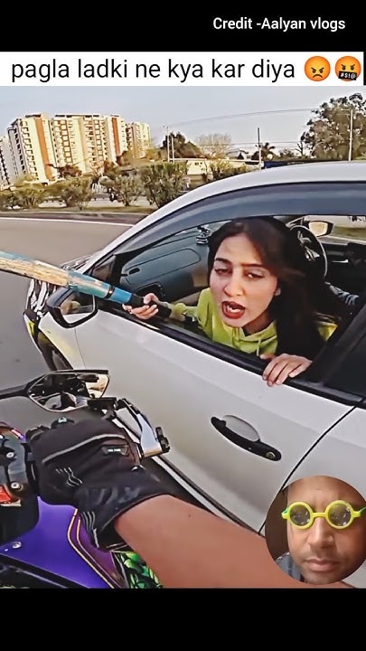 Pagla ladki ne kya kar diya 😡🤬 #shorts #motovlog #motovlogger #bikerider #rider #girl #bike ...