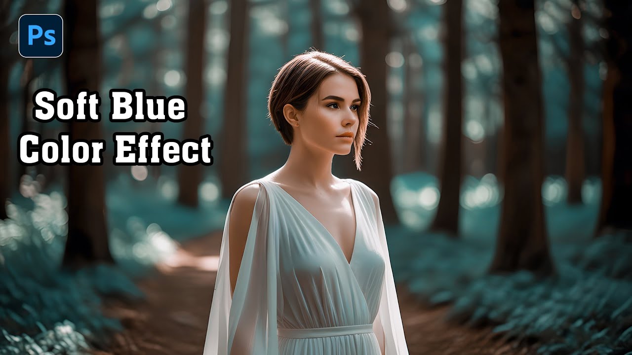 Soft Blue Color Effect Color Grading |Photoshop Tutorial | Vidu Art ...