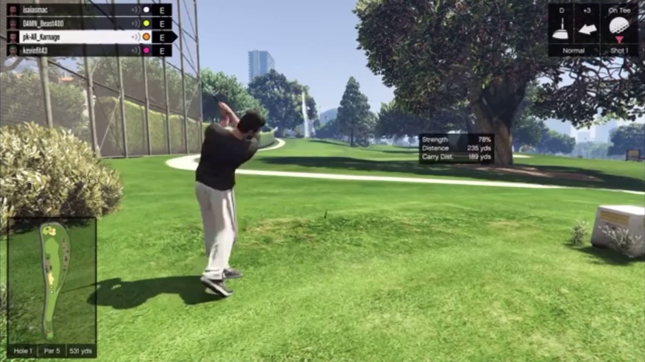 4 noobs playing golf - YouTube