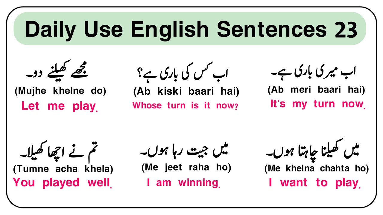 Daily Use English Sentences 23 | English Speaking Practice | Spoken ...