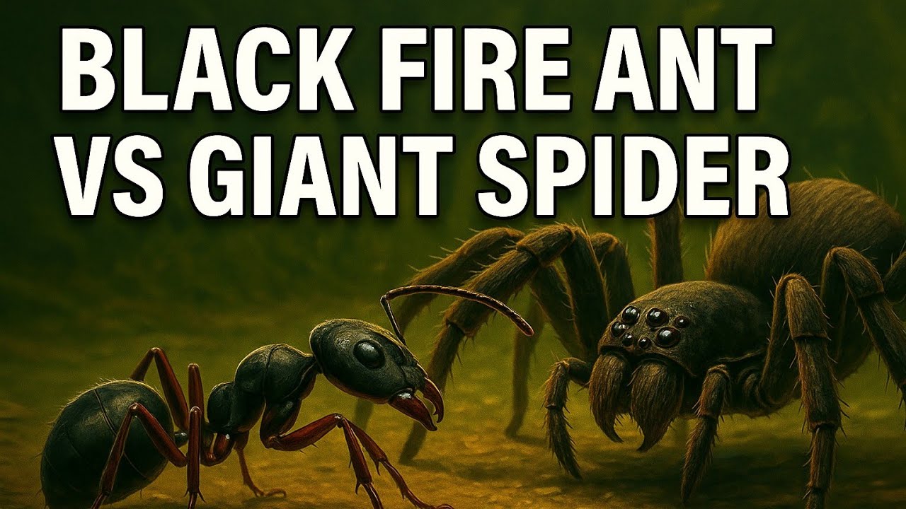 Black Fire Ant vs Giant Spider | A Battle of Survival - YouTube