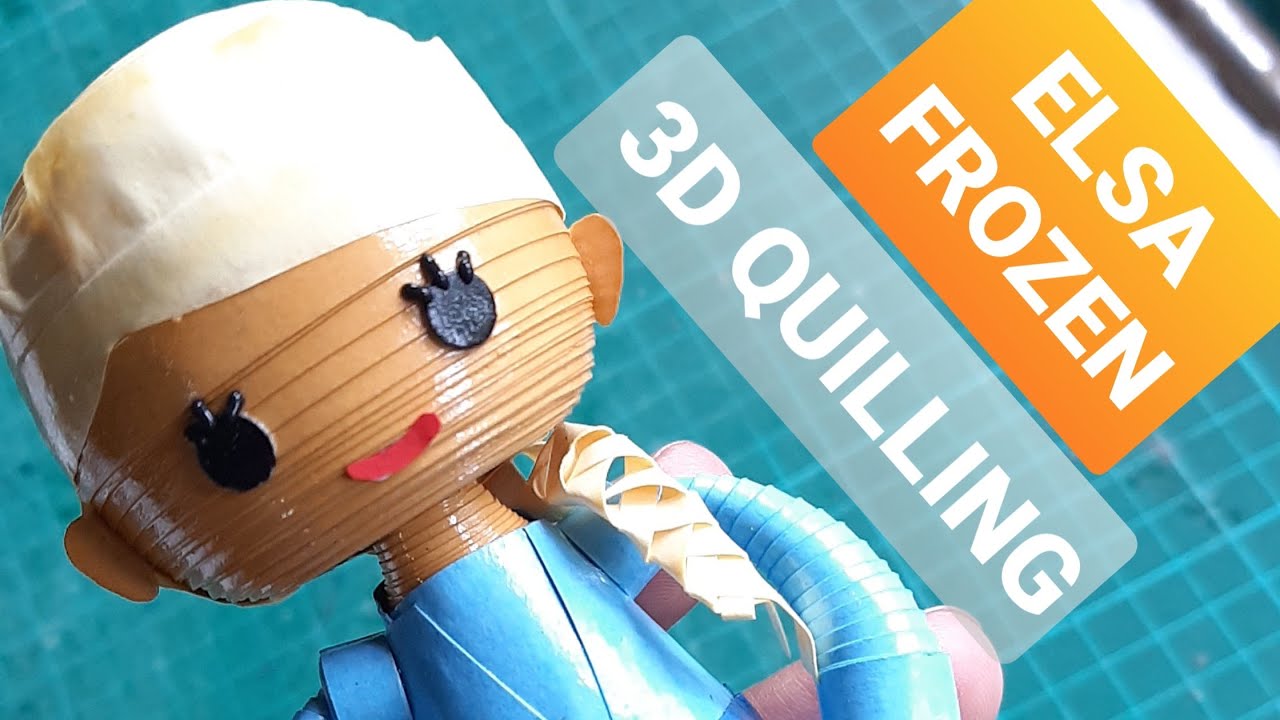 How to Make Paper quilling doll - Elsa Frozen - Quilling doll - YouTube
