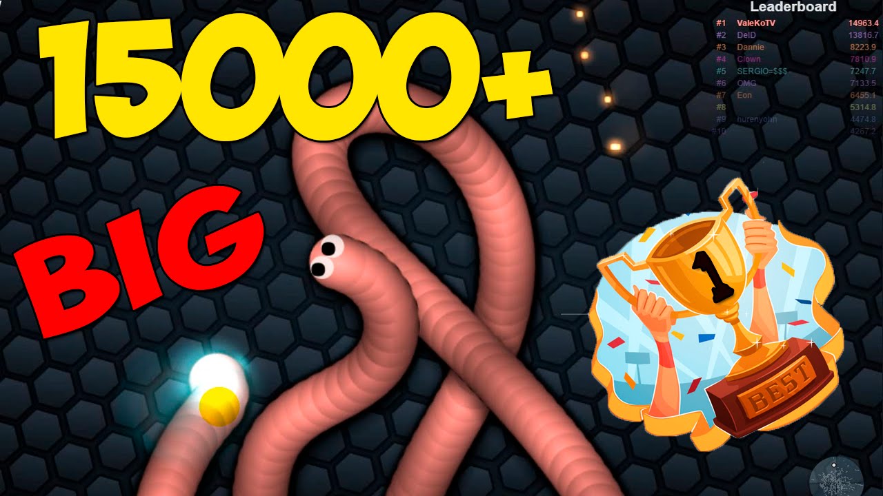 Slither.io 15K+ Best (Slither.io Similar Game to Agar.io Solo Gameplay ...