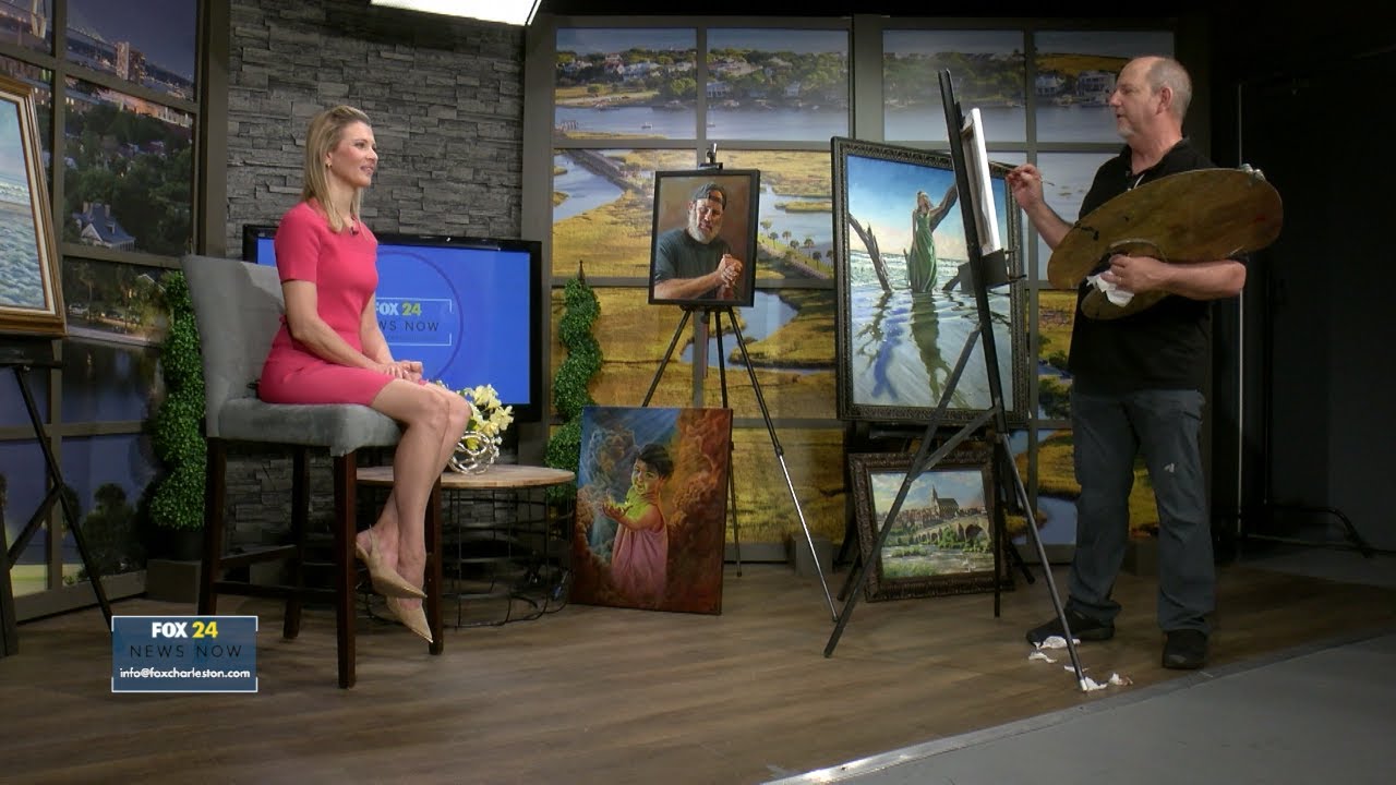 Renowned Artist Robert Maniscalco Paints Renowned Host Leyla Gulen ...