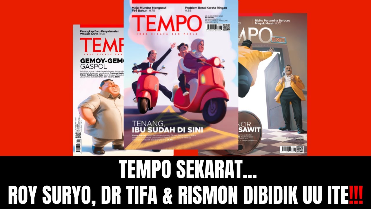TEMPO Sekarat... Roy Suryo, Dr Tifa Dan Rismon Sianipar Dibidik UU ITE ...