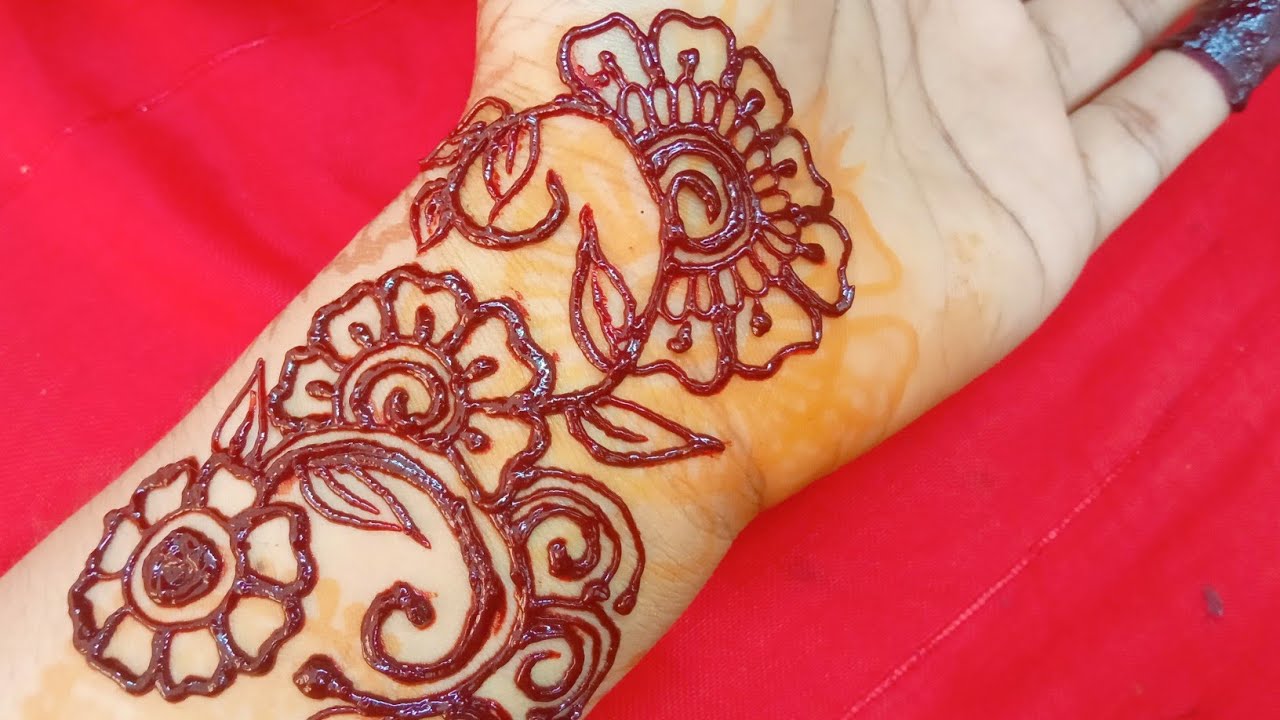 simple mehndi design | new ||mehndi corner by Mahi|| - YouTube