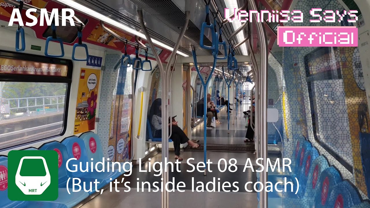 MRT KAJANG LINE (SBK LINE) GUIDING LIGHT SET 08 ASMR (BUT, IT'S INSIDE ...