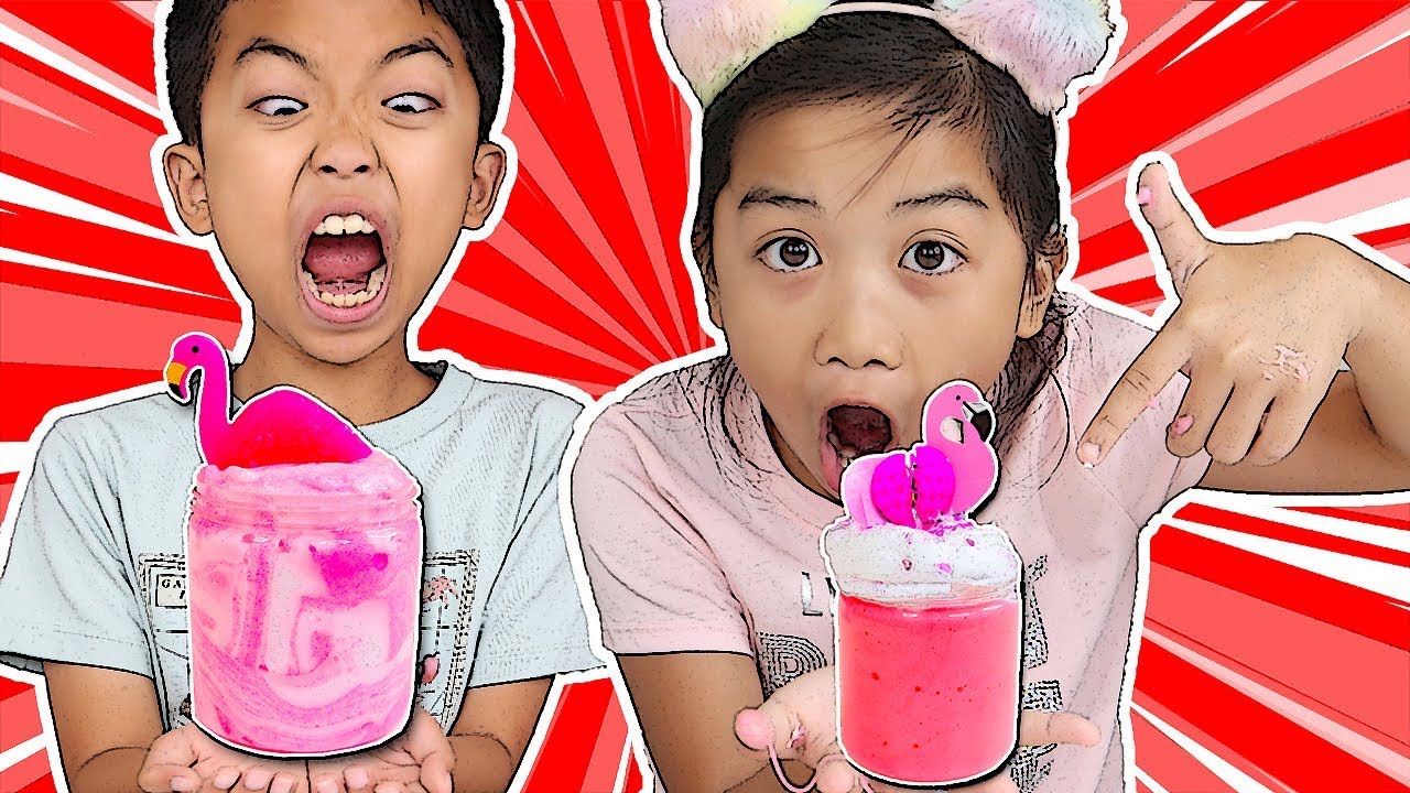 WHO CAN RECREATE THE BEST SLIME CHALLENGE! JK Slime | Kids Video - YouTube
