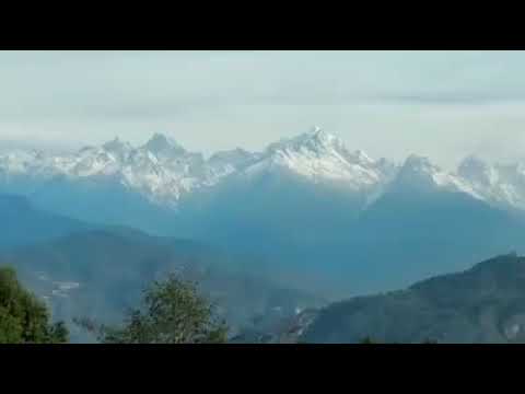 Mount Narsing from Kewzing Homestay - YouTube