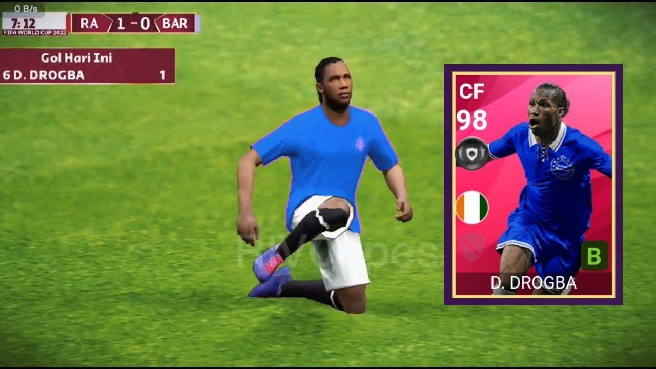 FIRST LOOK ICONIC MOMENT D. DROGBA 💥•eFootball Pes 2021 Mobile - YouTube