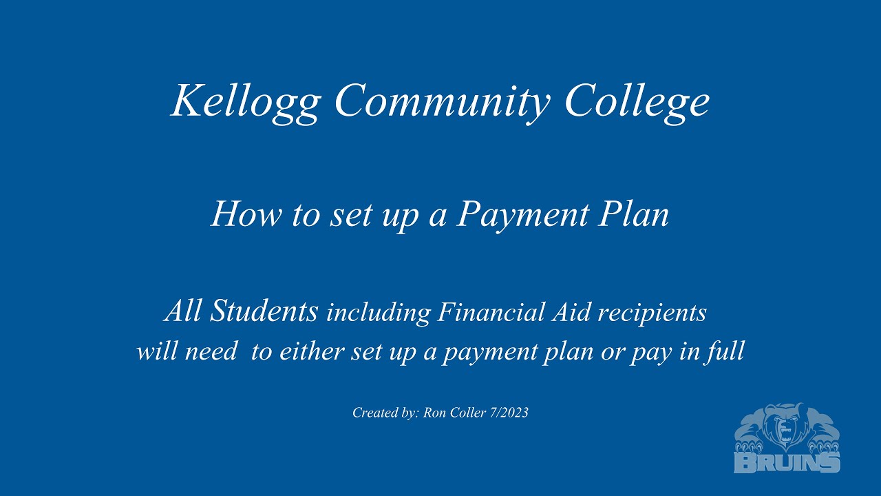 KCC - Setup a Payment Plan - YouTube