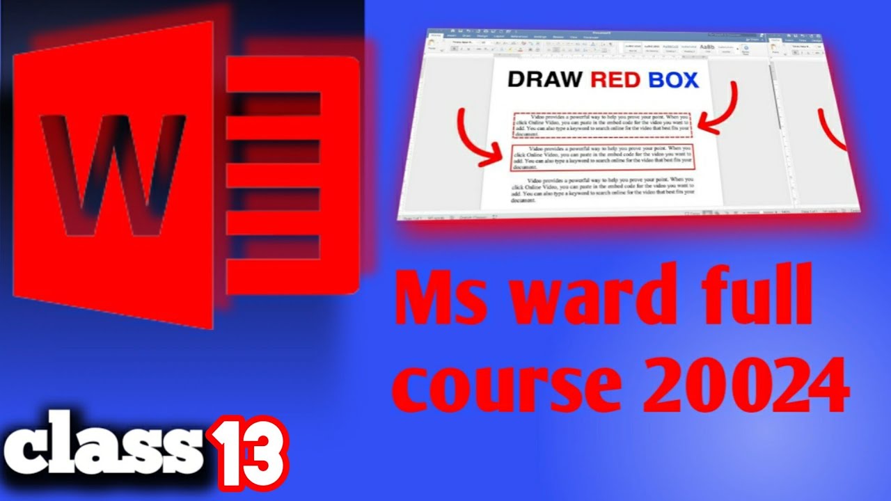 ms ward courres class no 13 - YouTube