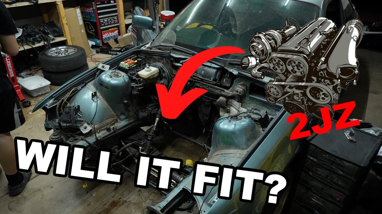 2JZ E36 Drift Car Part 1: Installing The Engine - YouTube